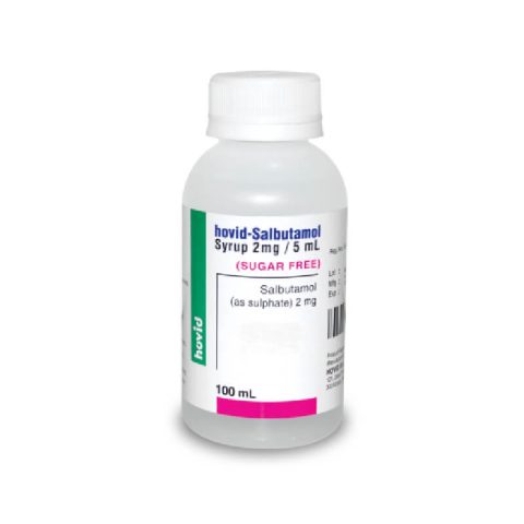 Hovid-Salbutamol Syrup 2mg/5ml (Sugar Free) (Ventamol Syrup Sugar Free ...